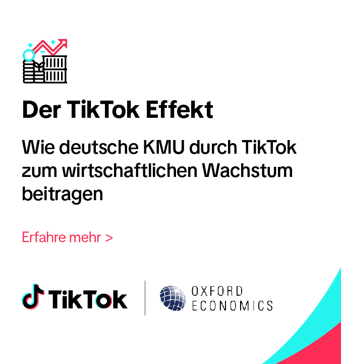 Oxford Economics Studie: Durch TikTok tragen kleine und mittlere ...