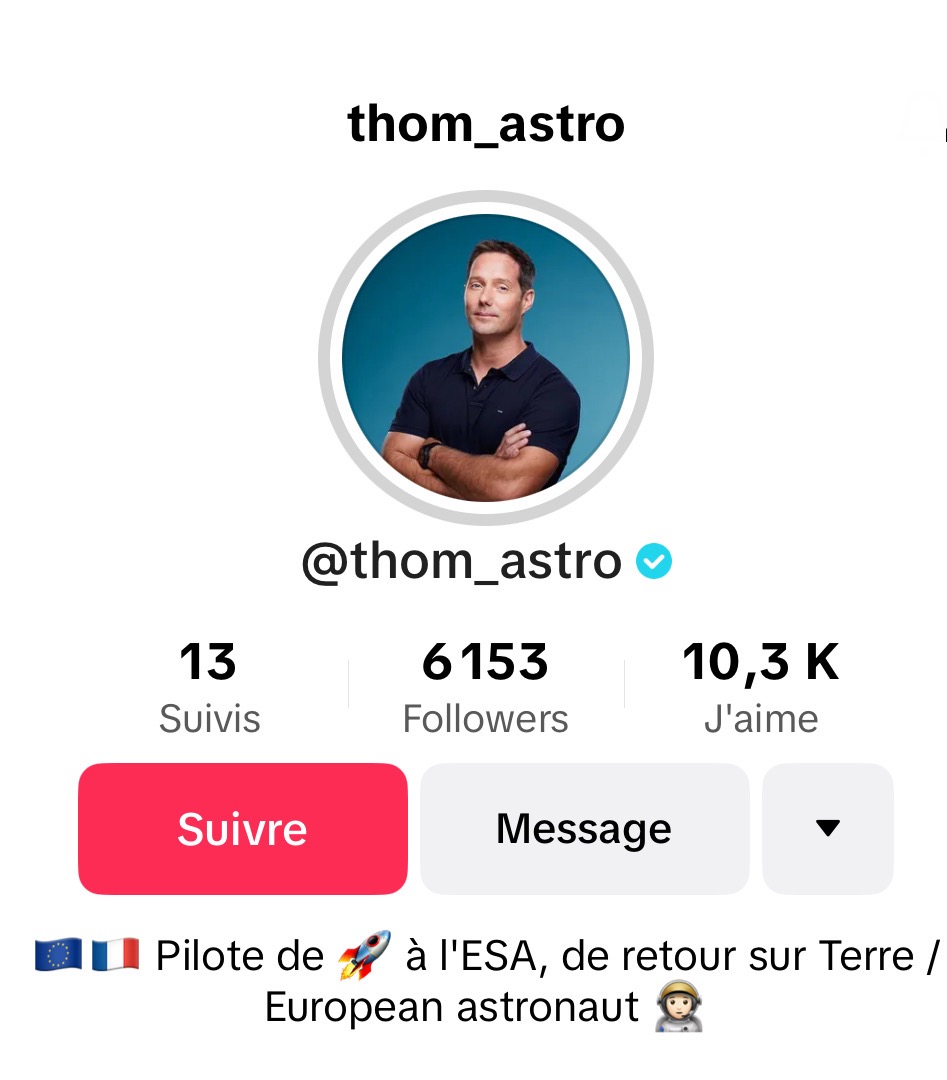 Thomas Pesquet en orbite sur TikTok ! - Newsroom | TikTok