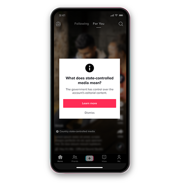 TikTok's staatsmediabeleid | TikTok-perskamer